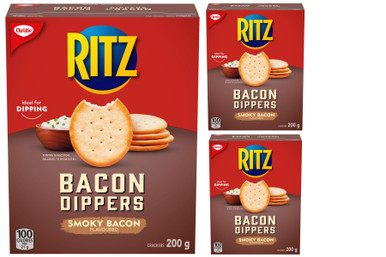 Christie Ritz Bacon Dippers Crackers, 200g/7.1 oz., (3 pack) {Imported ...