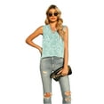 Uvplove Women's Summer Sleeveless Chiffon Tank Tops Blouse Loose Casual ...
