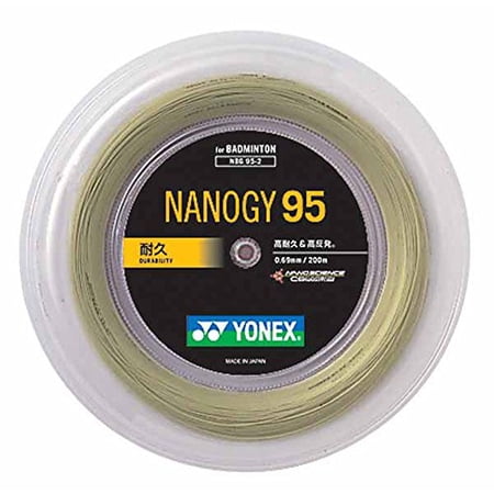 Yonex Badminton Strings NANOGIE 95 (0.69mm) NBG95-2 Silver Gray Roll ...