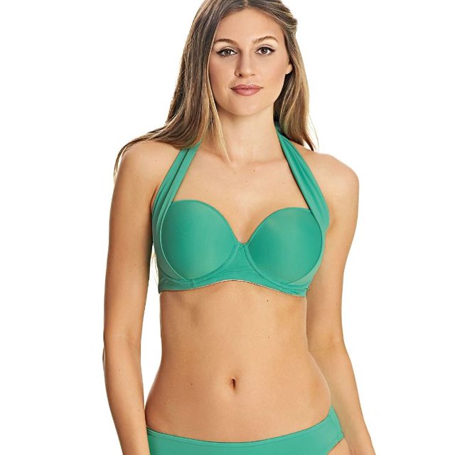 Freya Womens Deco Swim Underwire Moulded Multiway Bandeau 38g Ocean