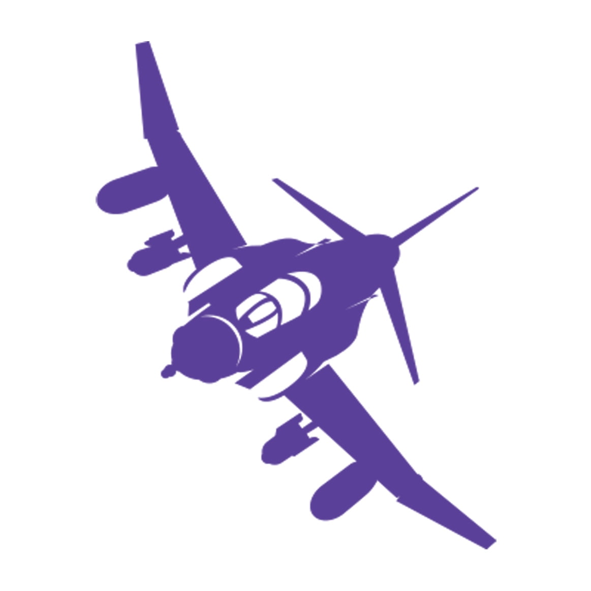 F-4 Phantom Angled Sticker Decal Die Cut - Self Adhesive Vinyl ...