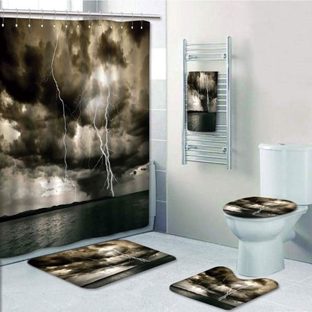 EREHome Nature Majestic Rain Cloud with A Thunderstorm All over the ...