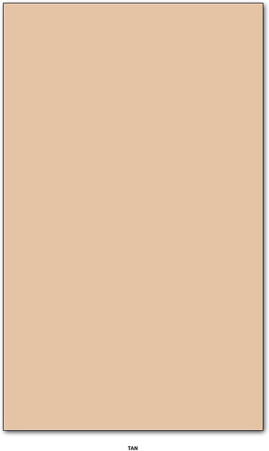 Tan Pastel Color Card Stock Paper Legal Size 8.5" X 14" Pack of 50 ...