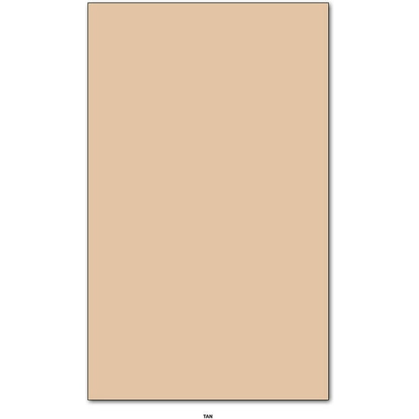 Tan Pastel Color Card Stock Paper Legal Size 8.5" X 14" Pack of 50 ...