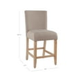 HomePop 24" Counter stool with nailheads, Multiple Colors - Walmart.com