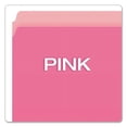 "Colored File Folders, Straight Tabs, Letter Size, Pink/Light Pink, 100 ...