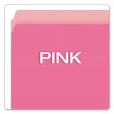 "Colored File Folders, Straight Tabs, Letter Size, Pink/Light Pink, 100 ...