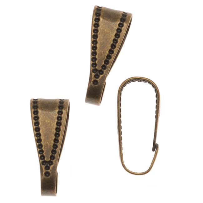 Antiqued Brass Snap Bail For Jewelry Large 10mm (50 Pieces) - Walmart.com