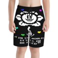 Boys Undertale Sans Swim Trunks With Mesh Liner Kids Cartoon Quick Dry ...