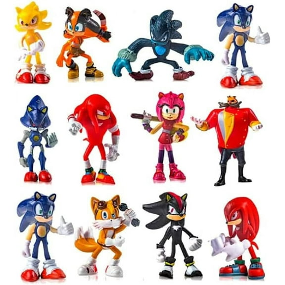 Sonic The Hedgehog Theme 6 Pcs Action Figure Toys, Ideal for Birthday ...