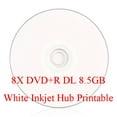 SmartBuy 50 Pack Dvd+r Dl 8.5gb 8x DVD Plus R Double Layer Printable ...