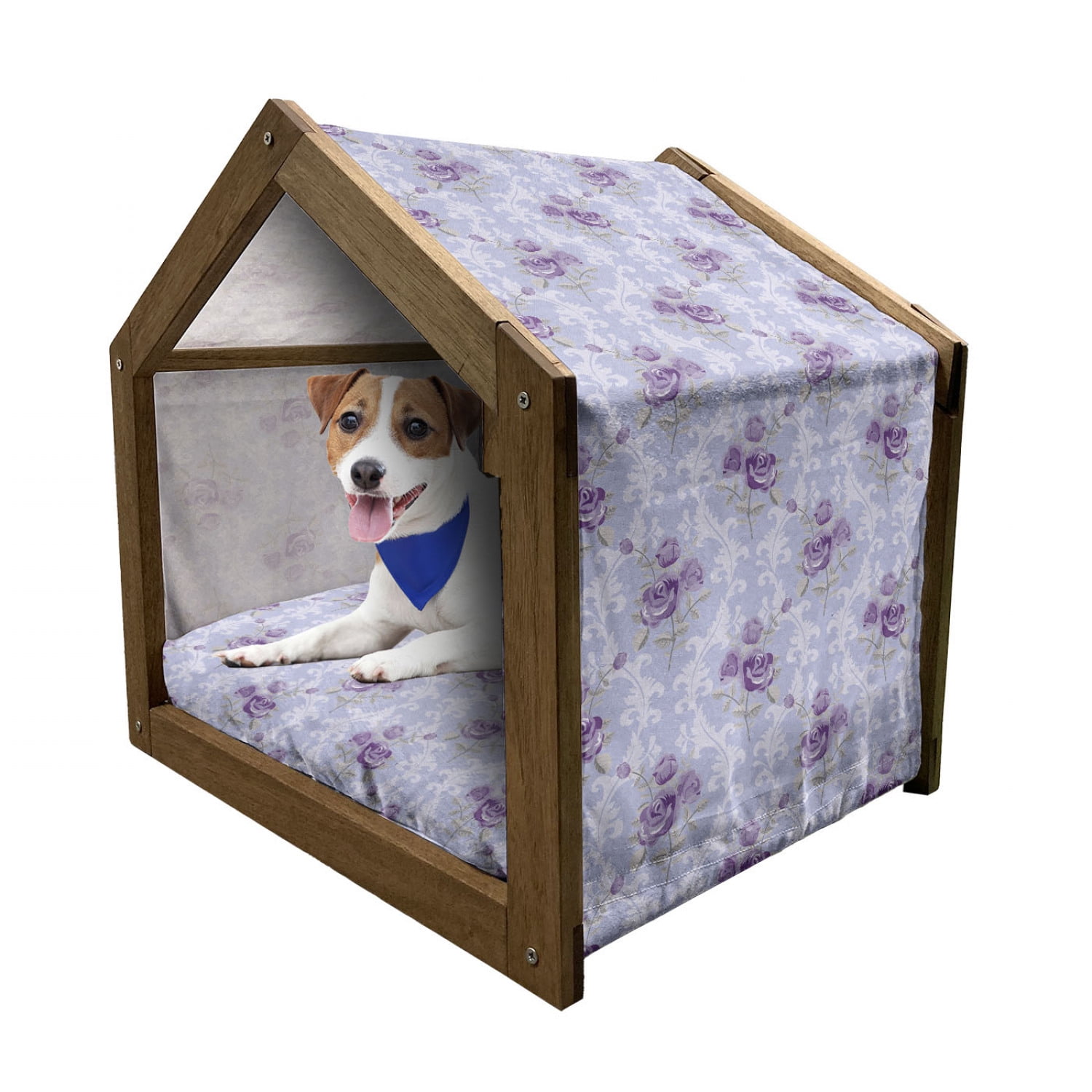 Vintage Pet House, Old Fashioned Pattern with Antique Wavy Lines and ...