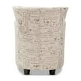 Baxton Studio Benson French Script Patterned Fabric Club Chair and ...