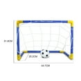 Folding Mini Football Soccer Goal Post Net Set with Pump Kids Sport ...