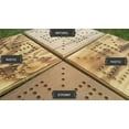 Handmade Real Wood 16x16 Inch 4-Player Marble Board Game with Glass ...