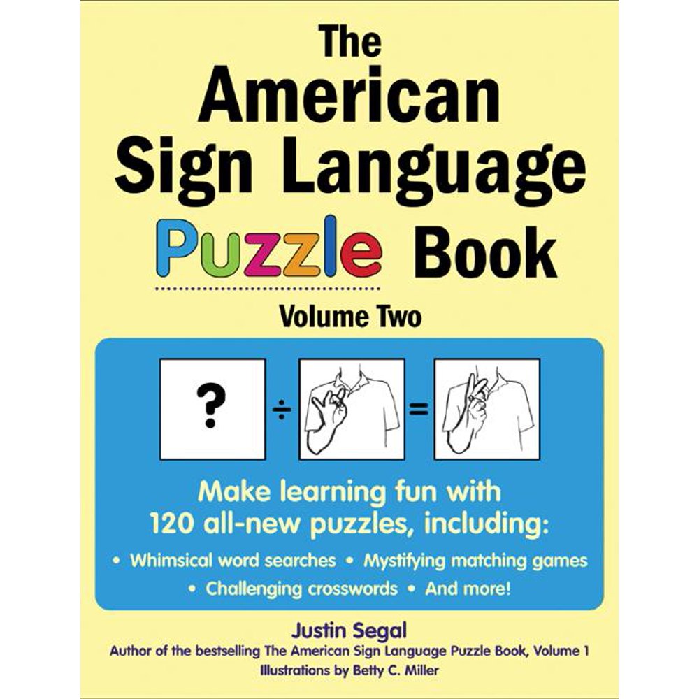 The American Sign Language Puzzle Book, Volume 2 (Paperback) - Walmart ...