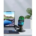 Kopeak New Design USB Gaming PC Microphone for Streaming Podcasts, RGB ...