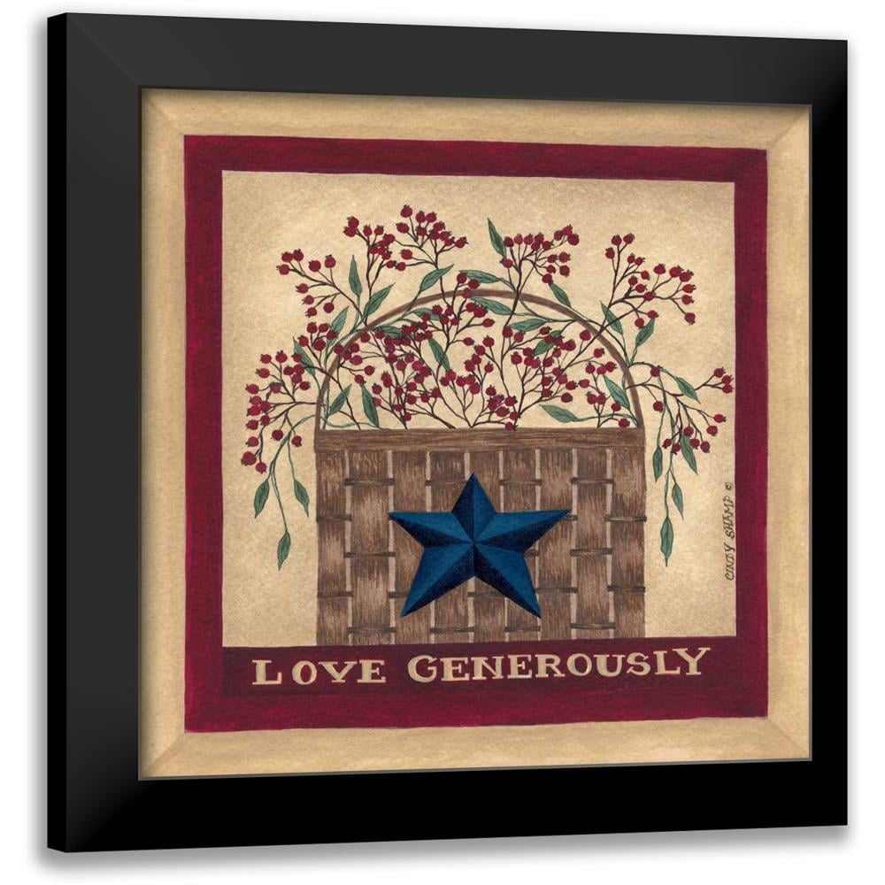 Shamp, Cindy 15x15 Black Modern Framed Museum Art Print Titled - Love ...