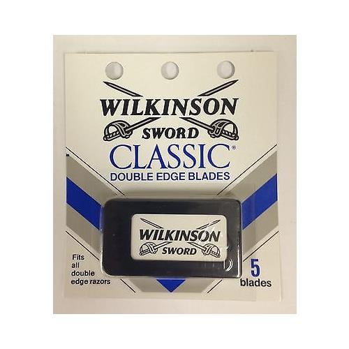 100 Wilkinson Sword CLASSIC Double Edge Razor Blades - 20 packs of 5 ...