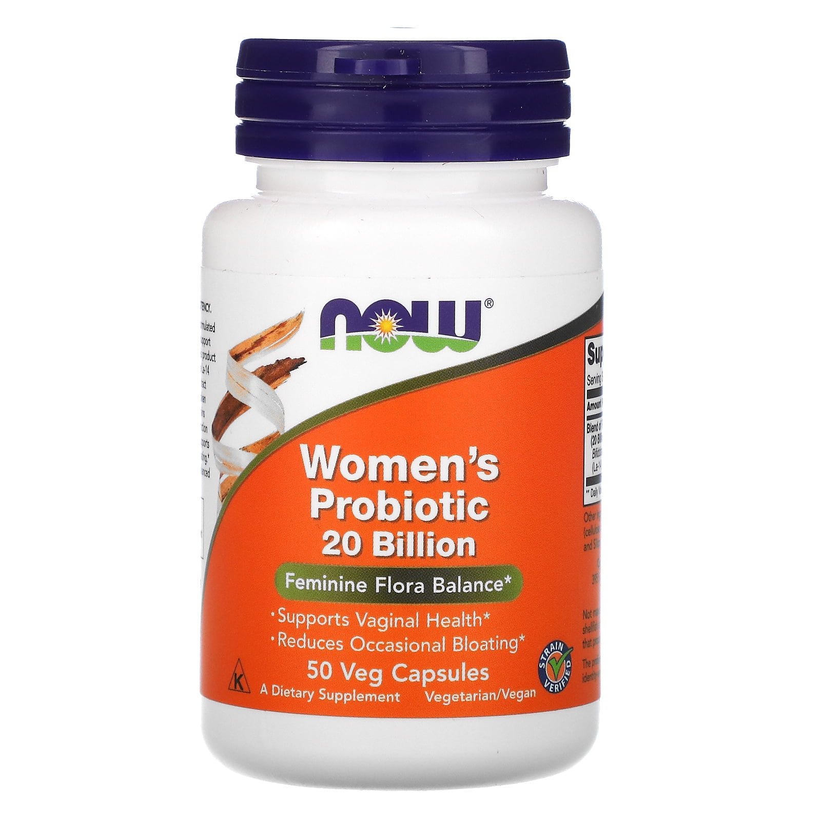 Woman's Probiotic , 20 Billion, 50 Veg Capsules, NOW Foods - Walmart.com