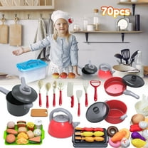 51pcs Kitchen Cooking Toy Set Kids Pretend Play Toy Simulation Kitchen ...