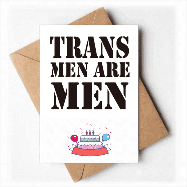 Trans Man Support LGBT Transgender Happy Birthday Greeting Cards Envelopes Blank - Walmart.ca