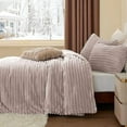Fleece King Comforter Set -Super Soft & Warm Fluffy Rust Orange Bedding ...