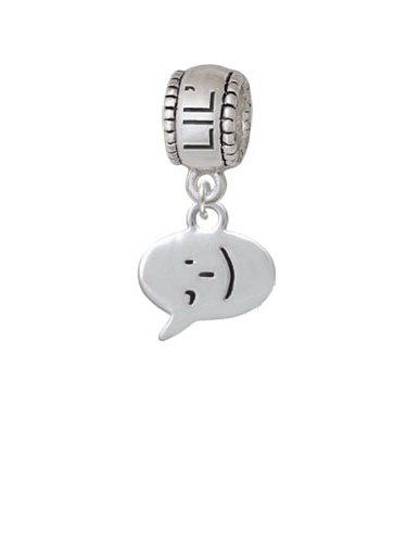 Emoticon :- ) - Winking - Lil Sister Charm Bead - Walmart.com