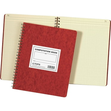 Ampad Graph Notebook, Retro Computation, 76-Sheet, Red Cover, 1 Each ...