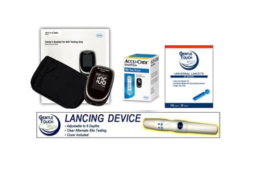 Accu-Chek Nano SmartView Meter [+] SmartView 50 Test Strips, Lancing ...