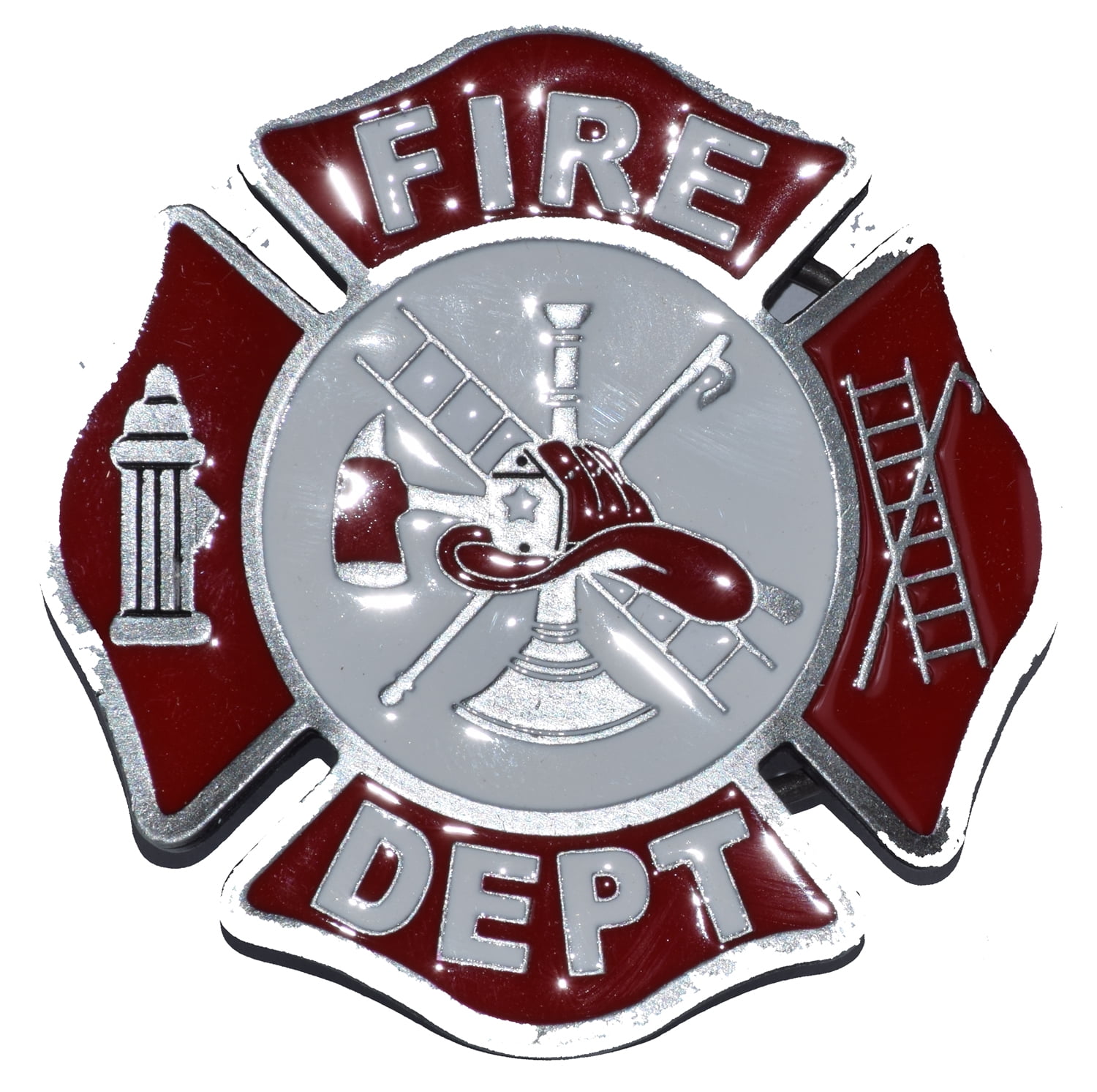 FIRE DEPARTMENT LOGO FIRE FIGHTER - Cast Belt Buckle - Walmart.com