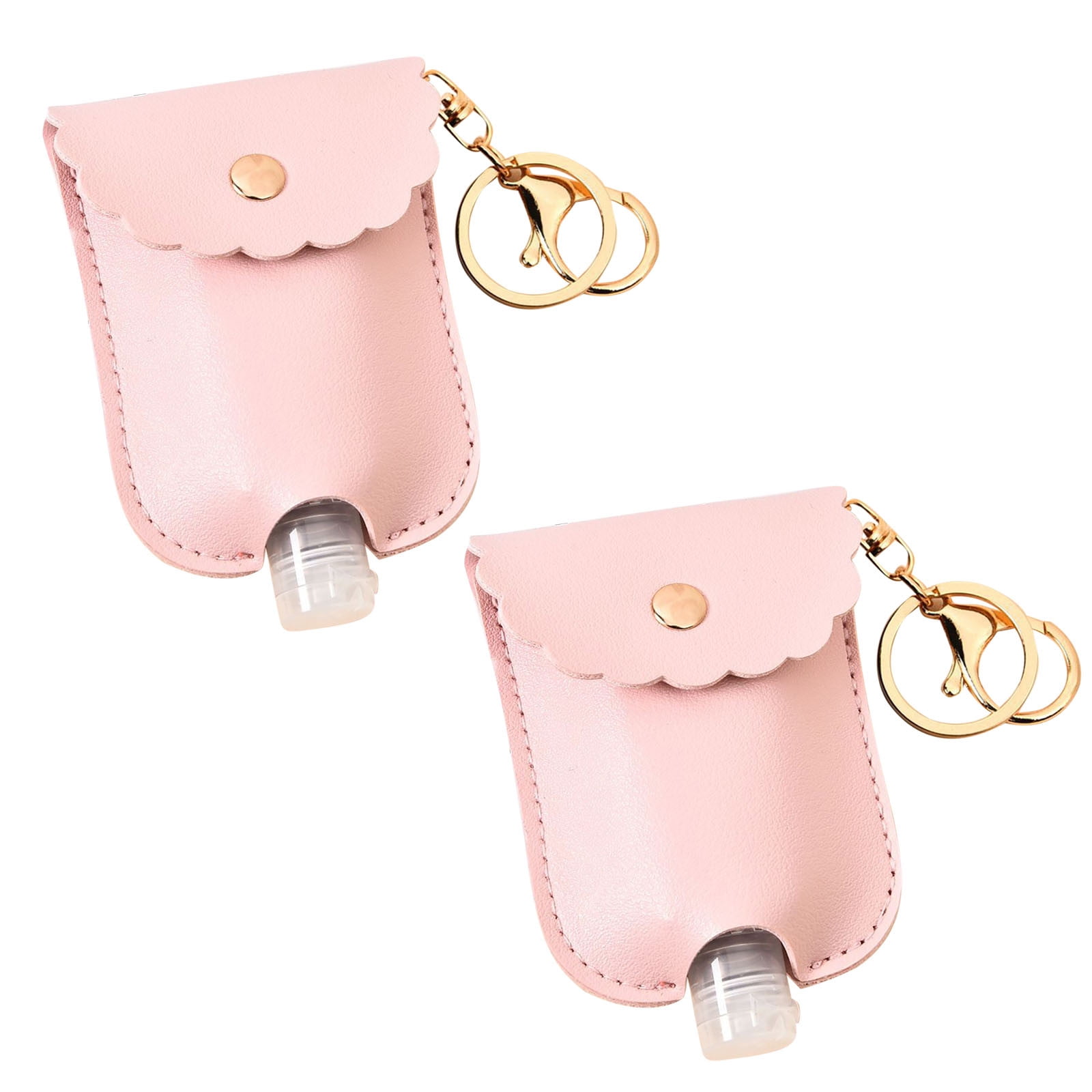 mnjin hand sanitizer holder keychain bottle container with cover for ...