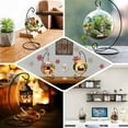 Efavormart 2 Pack 10" Tall Iron Air Plant Terrariums Tea Light Hanger ...