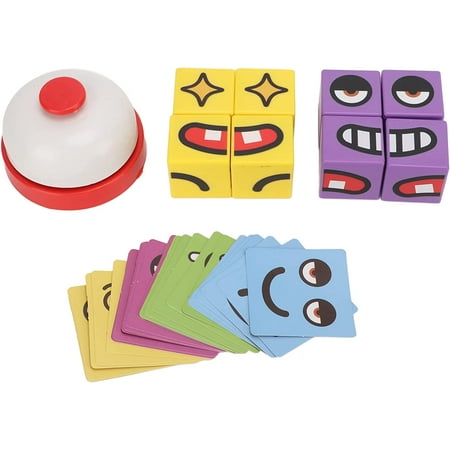 Expression Puzzle ABS Expression Blocks Fingertip Toy Interactive Toy ...