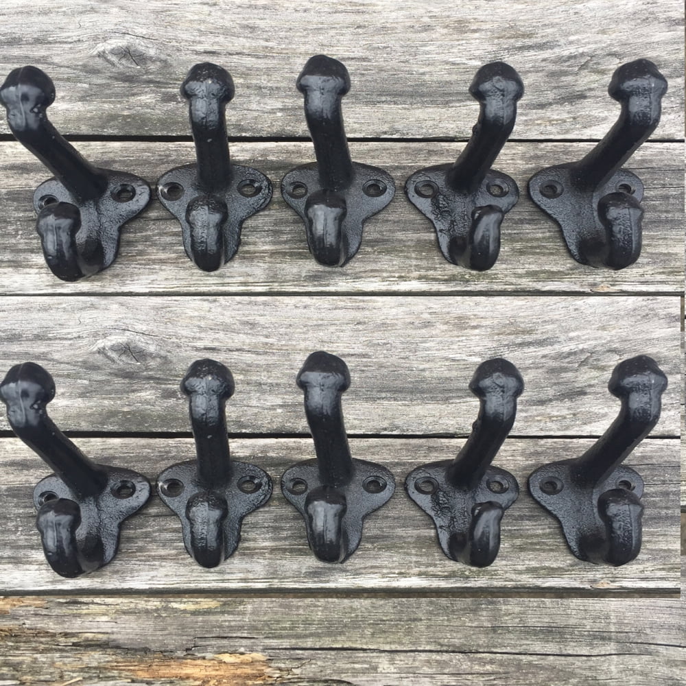 Zimtown Lot10 Vintage Style Cast Iron Wall Coat Hooks Hat Hook Hall zimtown-lot10-vintage-style-cast-iron-wall-coat-hooks-hat-hook-hall