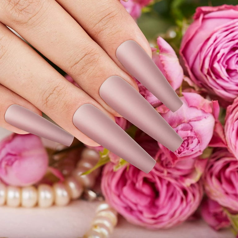 Light Pink Matte Nails
