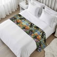 Black Cats Bed Runner King Size Red Purple Wildflowers Daisy Spring ...