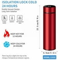 Heated Thermos for Coffee and Tea, LED Temperature Display, Stainless ...