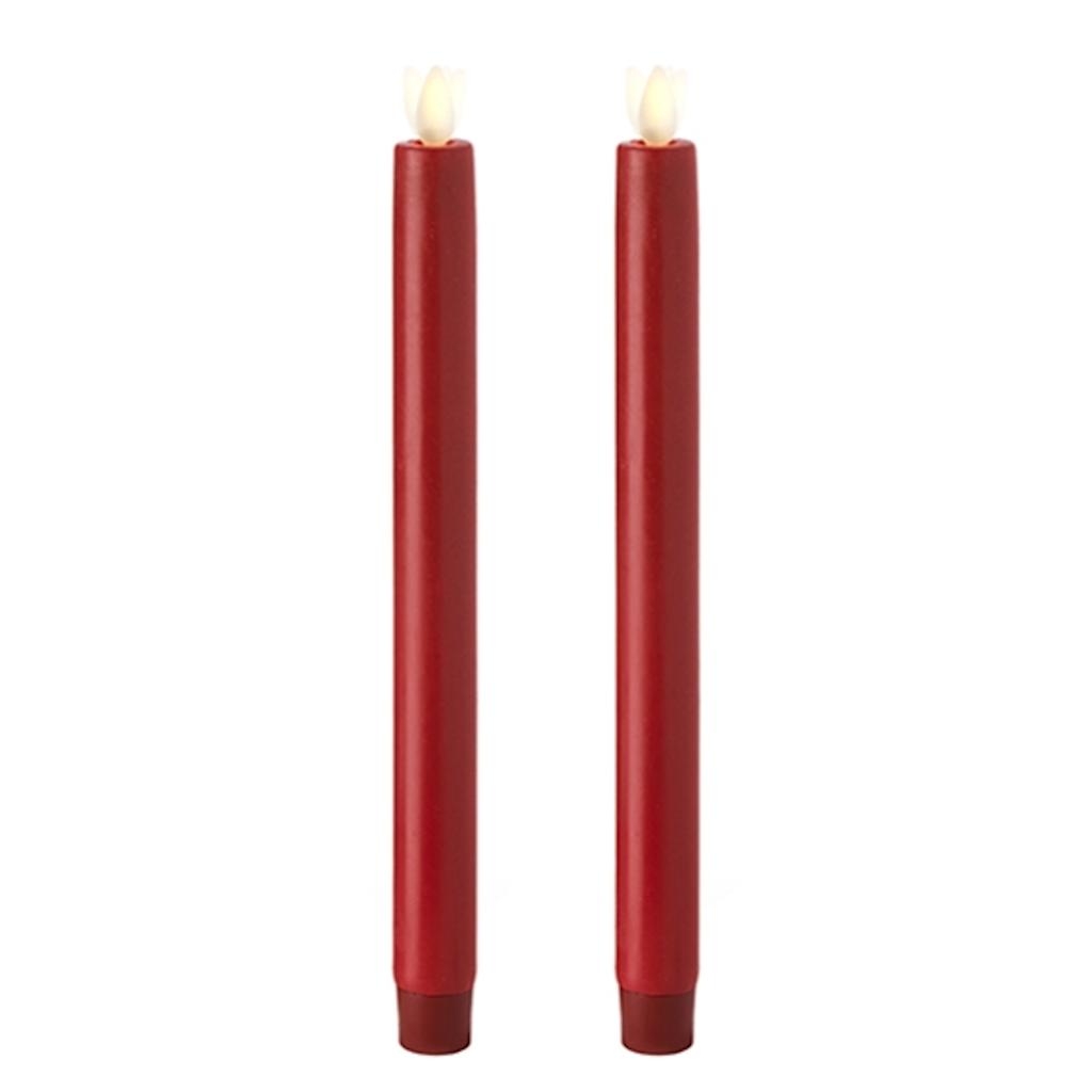 Red Taper Candle set of 2 - Walmart.com