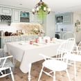2 Pack Waterproof Rectangle Vinyl Tablecloth, Spillproof Plastic Dining ...