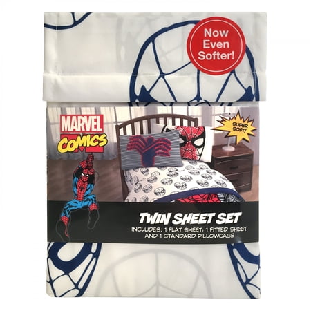 Spider-Man Scribbles and Doodles Twin Sheet 3-Piece Set | Walmart Canada