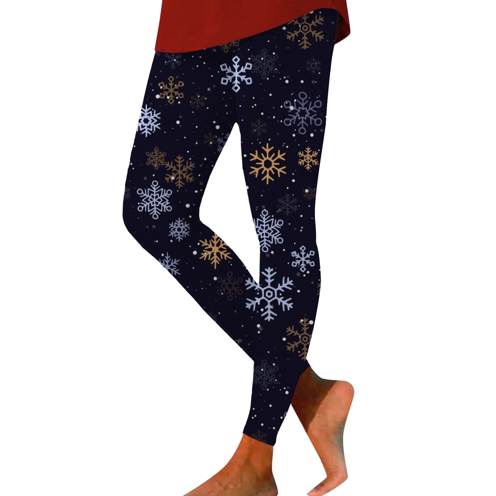 Click here for Zhangmingg Womens Snowflake Christmas Printed High... prices