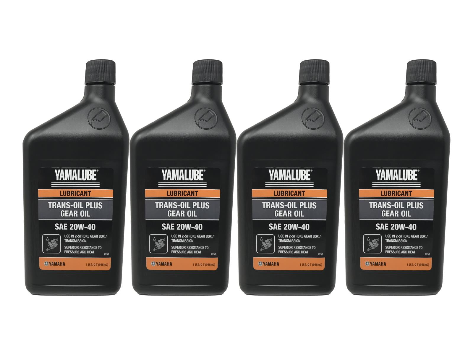 Yamaha Genuine OEM Trans-Oil Plus Gear Oil 20W-40 ACC-TRANS-PL-US - 4 ...