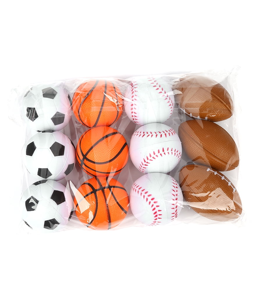 2.5 Inch Sport Stress Ball Assorted - 12ct - Walmart.com