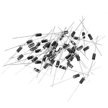 1N4007 Rectifier Diode 1A 1kV Axial Electronic Silicon Diodes 50pcs ...