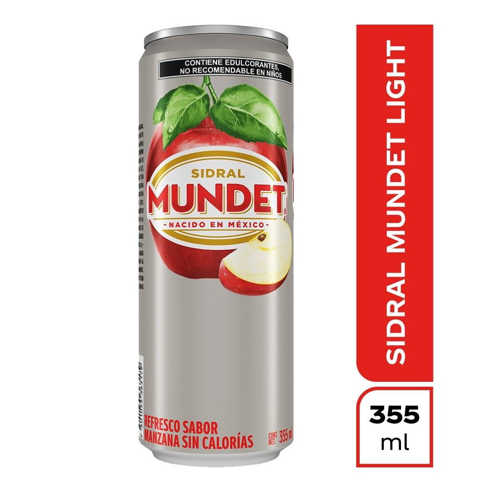 Refresco Sidral Mundet light sabor manzana de 355 ml | Walmart en línea