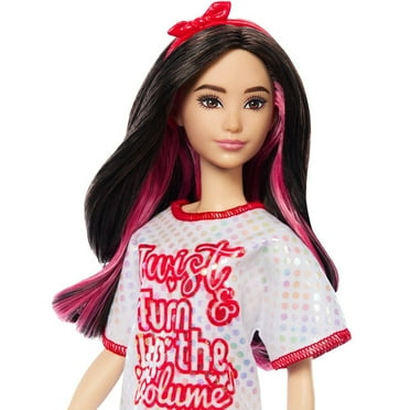 Barbie Fashionistas Doll #221 with Natural Black Hair Wearing Removable ...
