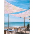Cherry Blossoms Sun Shade Sail 14'X18' Modern Abstract Art Pink Yellow ...