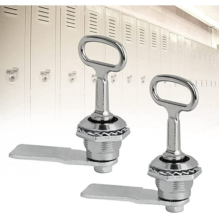 2 Pieces Cylinder Cam Lock with Triangular Socket Key Mailbox Lock ...