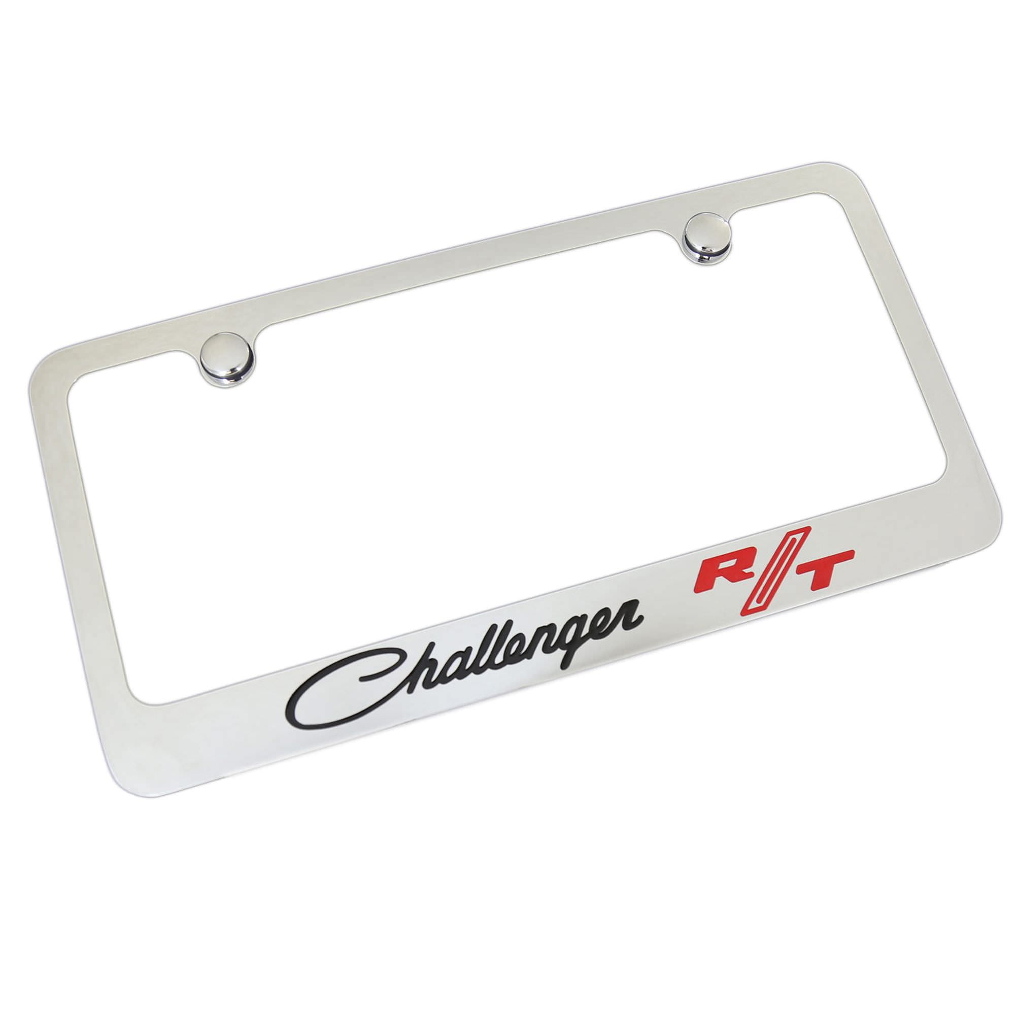 Dodge Challenger RT Classic Chrome Metal License Plate Frame - Walmart.com